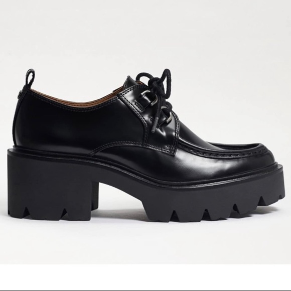Monna Lace Up Lug Sole Loafer
